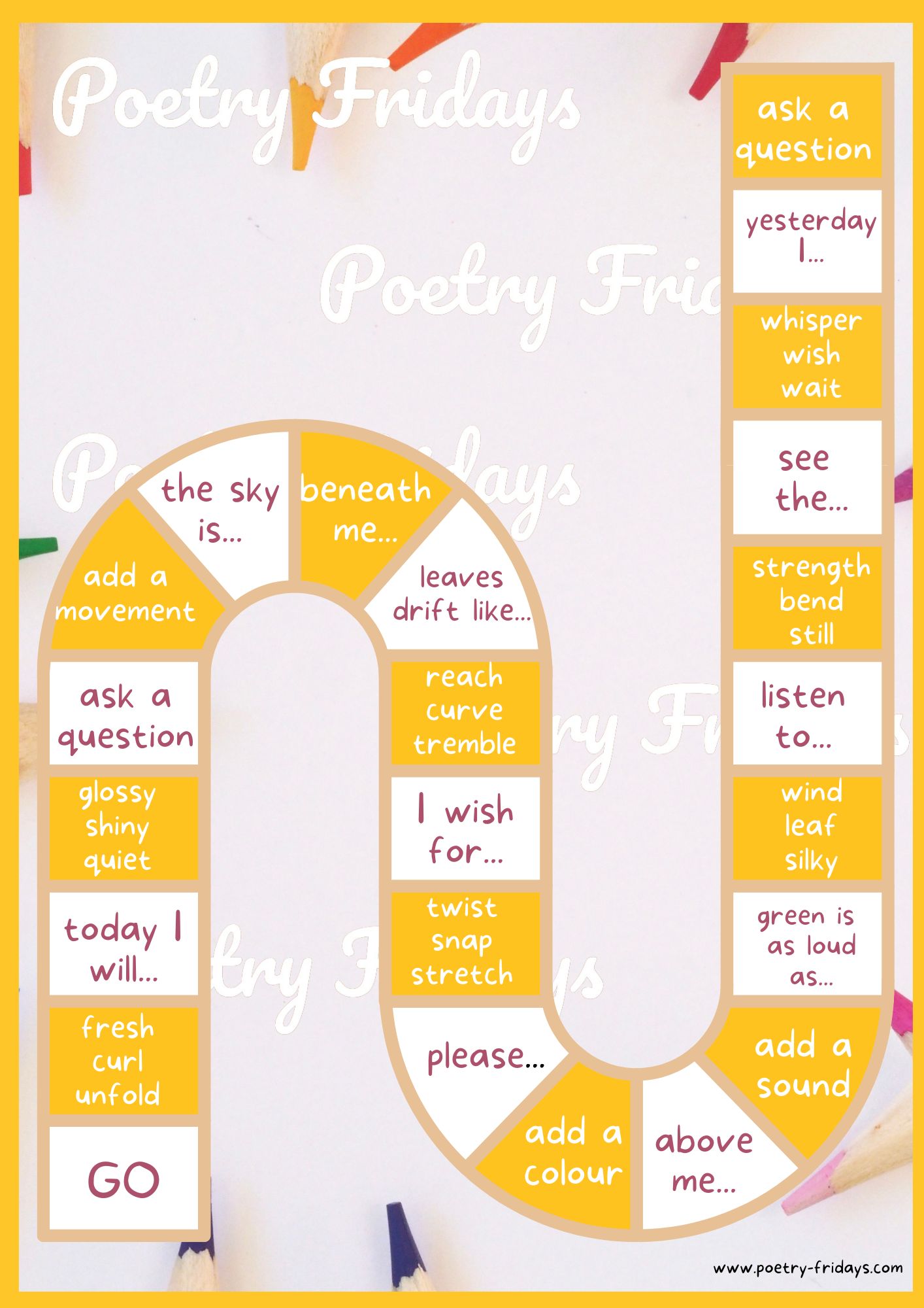 Playing with Poetry: A Game For The Class – Poetry Fridays
